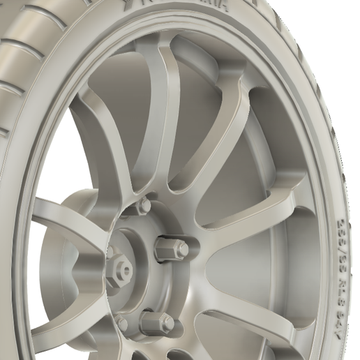 🚗 1/24 18x8.5 Advan Racing RC3 wheels・ 3D File for 3D printing・Cults