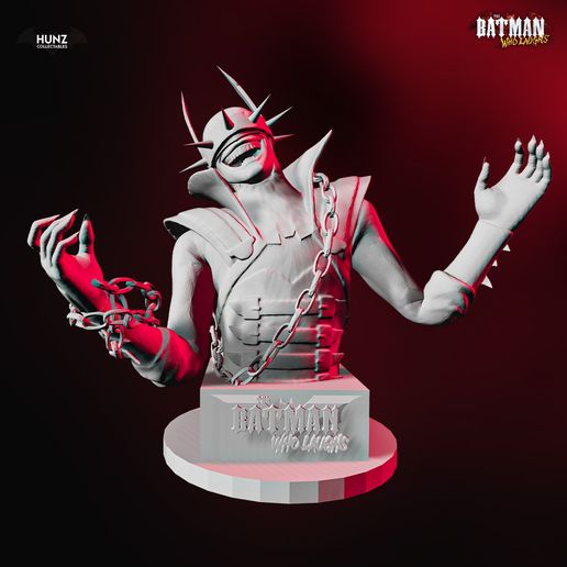 STL file The Batman Who Laughs Bust 👤 ・3D print model to download・Cults