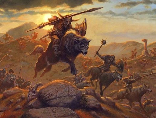 STL file hobgoblins wolf riders 🐺 ・3D print design to download・Cults