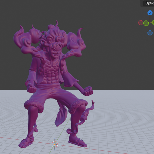 ⚙️ One Piece Luffy Gear 5 Figure for 3D Printing fan made・ STL File for ...