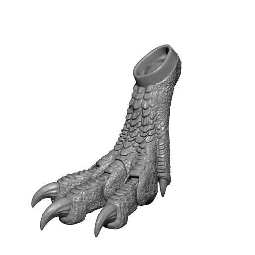 🐉 Moveable Dragon Feet for Art Dolls – Slim, Poseable 3D Model (STL Set ...