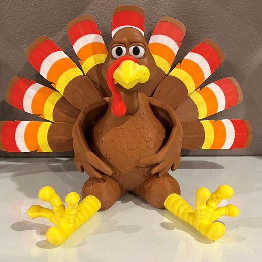 🦃 Thanksgiving Turkey Decor・ STL File for 3D printing・Cults
