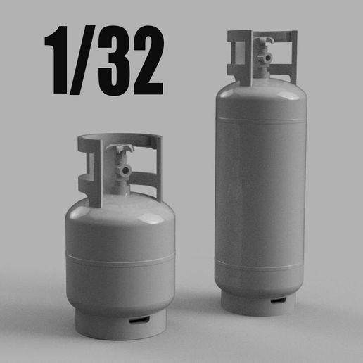 STL file 1/32 Propane gas: 10kg&20kg set 🌆 ・3D printer design to ...