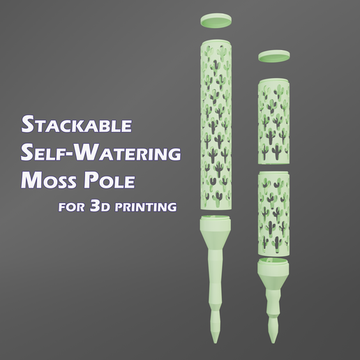 🌿 Moss Pole・ STL File for ・Cults