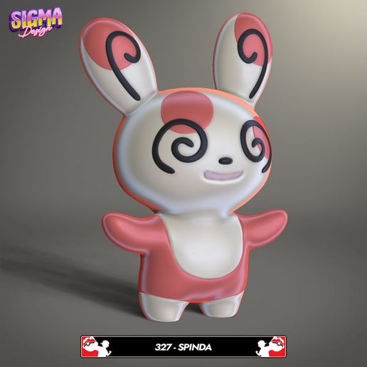 3D file 327 spinda 🐉 ・3D print object to download・Cults