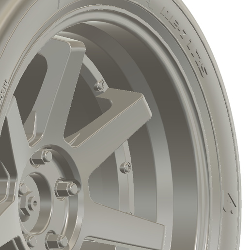 🚗 1/24 19x10.5 SC SSR Reiner Type 7S step wheels・ 3D File for 3D ...