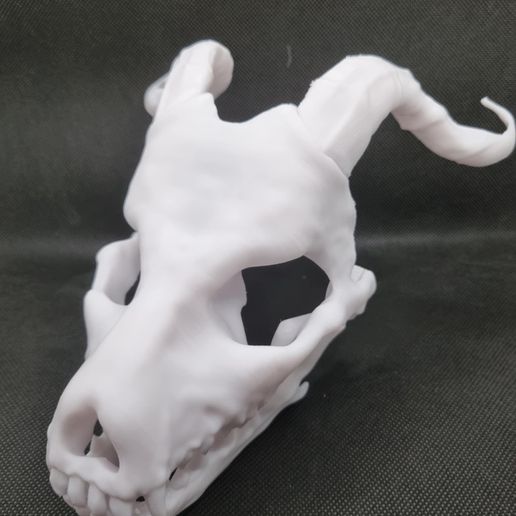 💀 Demon Skull with moveable jaw・ STL File for 3D printing・Cults