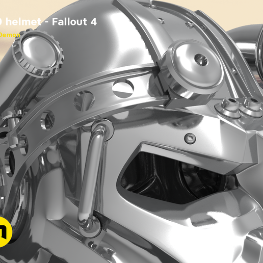 Download OBJ file T60 helmet - Fallout 4 • 3D printer design ・ Cults