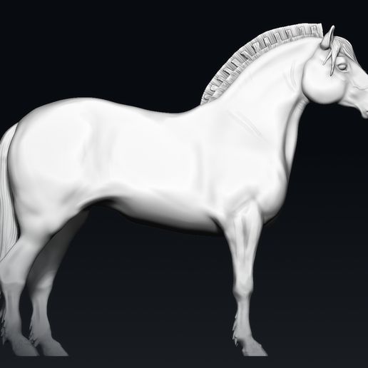 🐎 Fjord Pony model・Free STL File for 3D printing・Cults