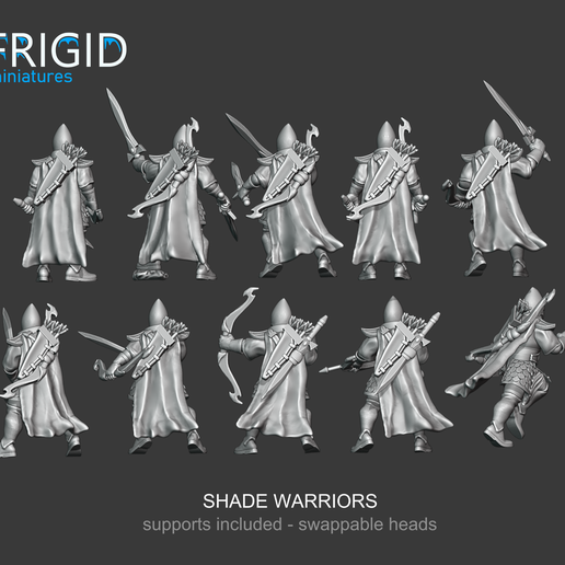 ⚔️ Shade Warriors・ STL File for 3D printing・Cults