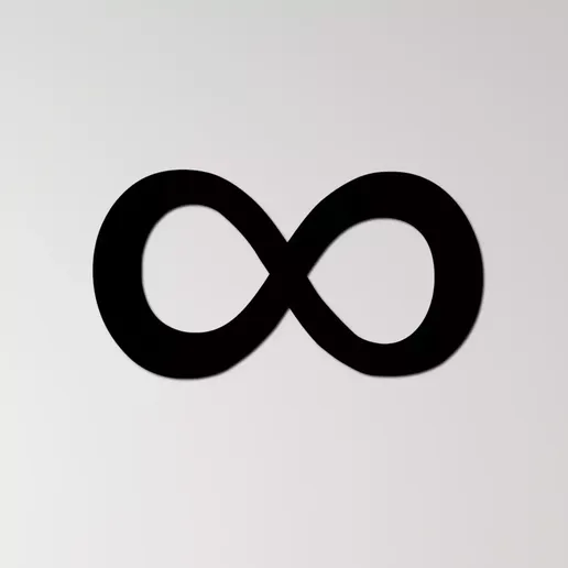 STL file Infinity Symbol Wall Art ♾️ ・3D printer model to download・Cults