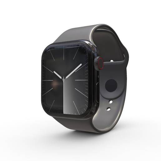 🍎 Apple Watch Series 9 in Graphite・ STL File for 3D printing・Cults
