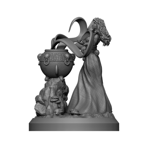 STL file Alchemist Witch 🧙‍♀️ ・3D printable model to download・Cults