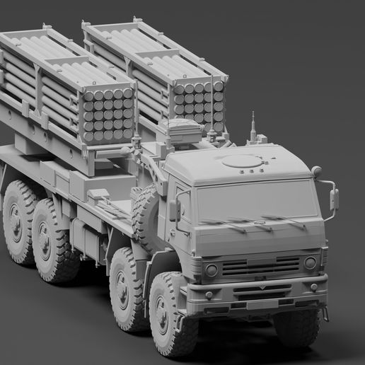 🇷🇺 Russian ISDM Zemledeliye Mine-Laying System KAMAZ・ STL File for 3D ...