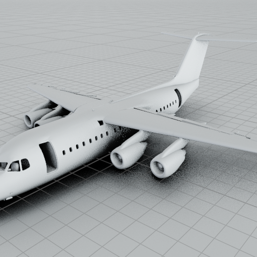 STL file BAE 146-200 Private Jet Charter JetClass Aircraft ️ ・3D ...