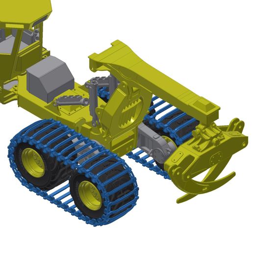 🚜 Tigercat 635E grapple skidder in 1/24 scale・ STL File for 3D printing ...