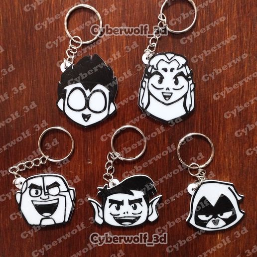 🔑 KEY CHAIN / KEY RINGS : SUPER PACK OF 68 CARTOON CHARACTERS・ 3D File ...