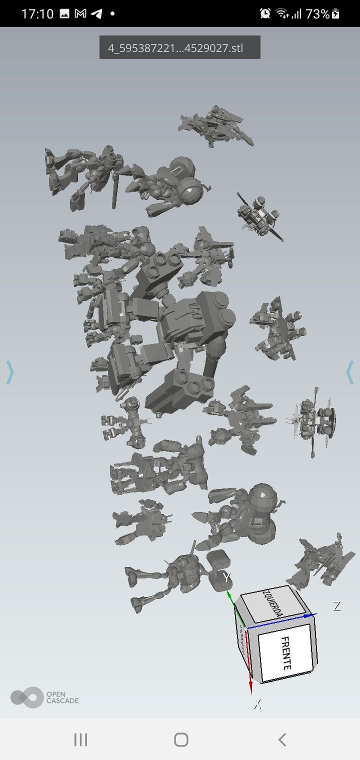 Archivo STL Mini figuras robotech・Design para impresora 3D para ...