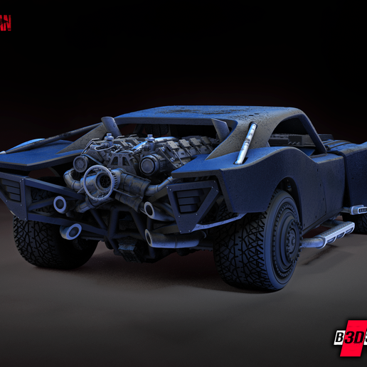 3D file B3DSERK June term 2023 Batmobile Sculpture ready for printing 🗿 ...