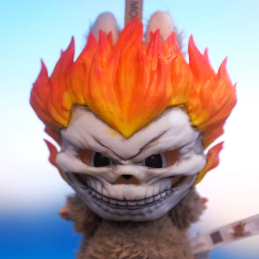 👻 Labubu Accessories Toys - Ghost rider Mask For Marvel Cosplay・ STL ...
