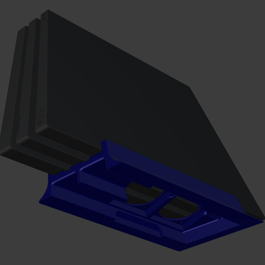 🎮 PS4 PRO Cooler Support 1 and 2 fans 50mm・ STL File for ・Cults