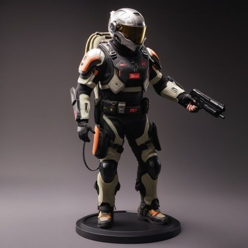 🦸 Vanguard-X9 – Tactical Exo-Suit Enforcer・ STL File for 3D printing・Cults
