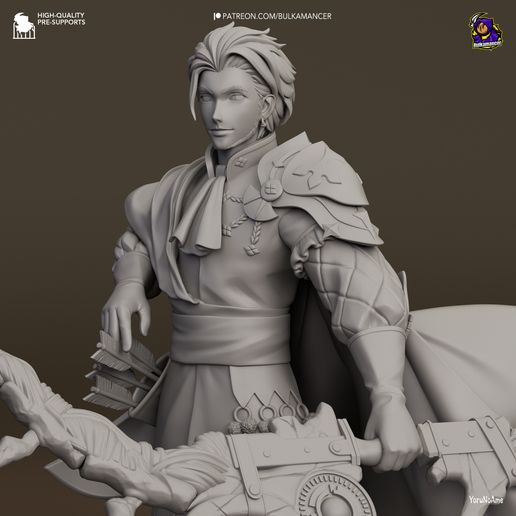 🔥 Claude | Fire Emblem: Three Houses | 224mm・ 3D File for 3D printing・Cults