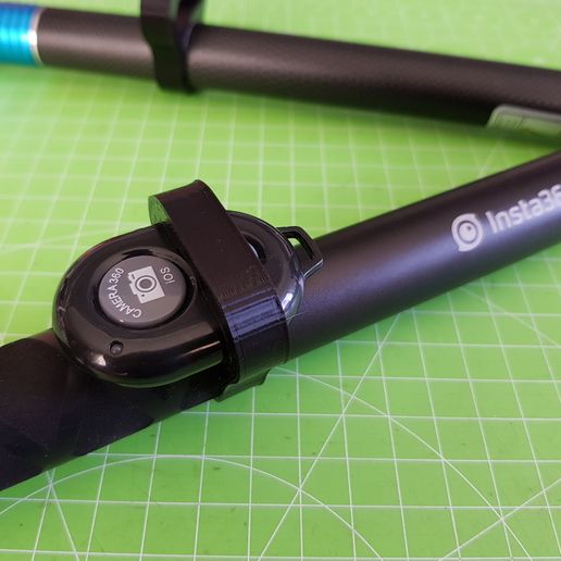 👽 Bluetooth Shutter Remote Holder - Insta 360 One X - Telesin・Free 3D ...