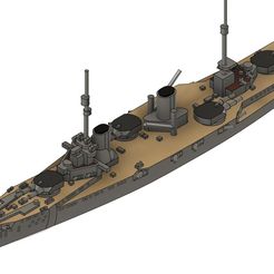STL file HMS Neptune (1909)・3D printer model to download・Cults