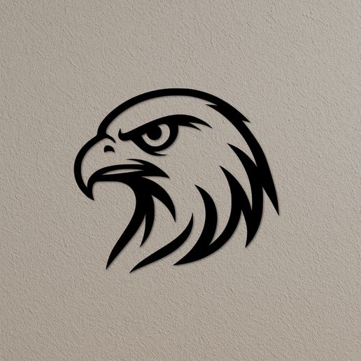 🦅 Edgeform Hawk XL Wall Art – 3D Printable Decor・ 3D File for 3D ...