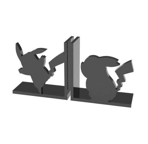 🐉 POKEMON pikachu BOOKEND・ STL File for 3D printing・Cults