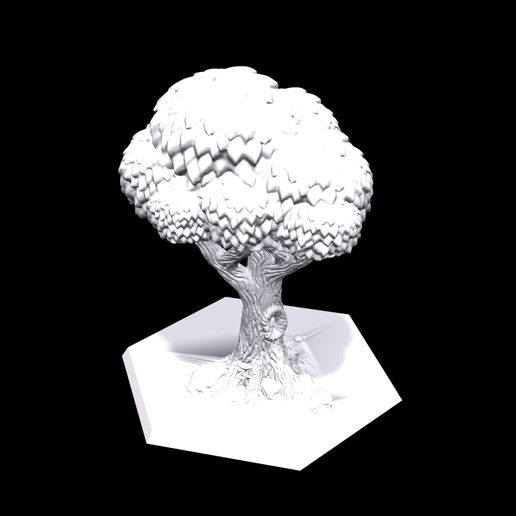 🎲 Terrain Marker (Trees) for Hex Terrain・Free STL File for ・Cults