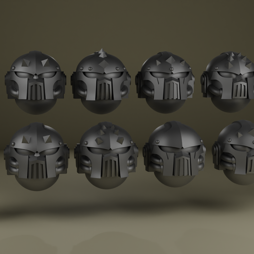 🎲 Unceasing & Undying Warmaster Heads・ 3D File for 3D printing・Cults