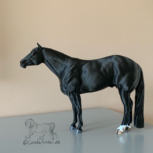 🐎 Sketch Junior - Quarter Horse Stallion・ STL File for 3D printing・Cults