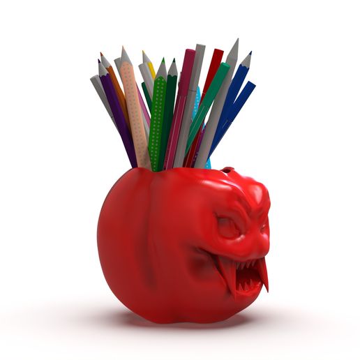 STL file Killer Tomato Pencil / Plant Holder 🍅 (OBJ and 3MF)・Template ...