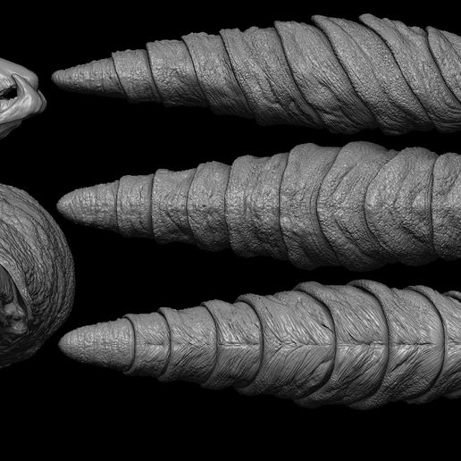 🦖 Graboid figure・ OBJ File for 3D printing・Cults