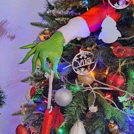 3D printable Sneaky Grinch Christmas Tree Decoration • made with Kywoo ...
