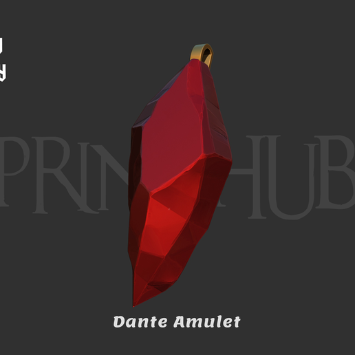 😈 Dante Amulet Necklace Devil may cry Anime 2025 for cosplay stl・Free ...