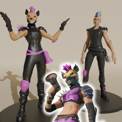 🦸 Ruiner Scarr SKIN FORTNITE FIGURE・Archivo STL para Impresión 3D・Cults