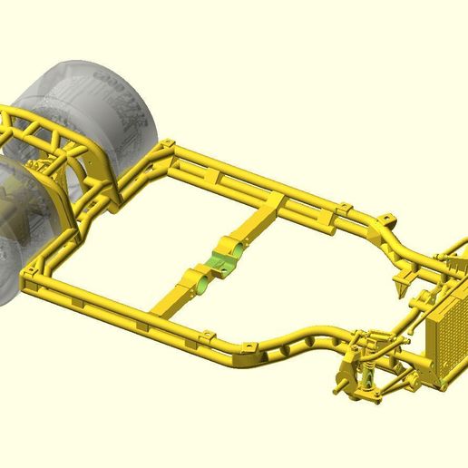 👽 108" chassis narrowed rear・ STL File for 3D printing・Cults