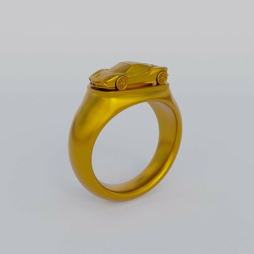 3D file Racing Car Ring 🚗 ・3D printing design to download・Cults
