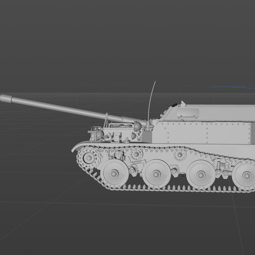 🗺️ Material del modelo 3D del destructor antitanque aerotransportado ...