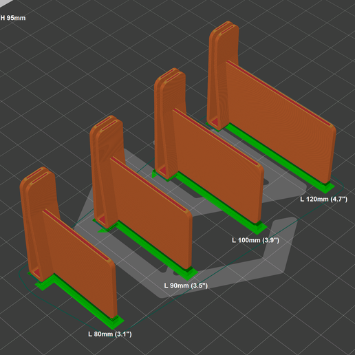 🚪 Fridge Door Storage Divider 95mm・Free STL File for 3D printing・Cults
