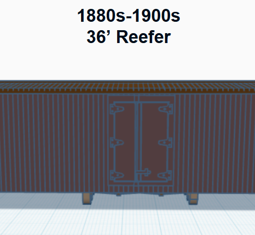 🚆 36' Reefer (Athearn based) (HO SCALE)・Free 3D File for ・Cults