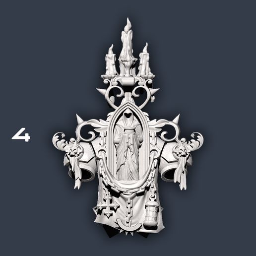 🎒 Dark Crusader Backpack・ STL File for ・Cults