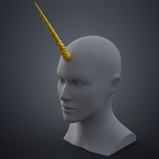 3D file Decorated Unicorn horn 🦄 ・3D printing model to download・Cults