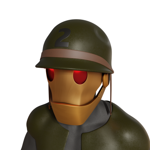 🤖 G.I. Robot helmet mask Creature Commandos dc・ 3D File for 3D printing ...