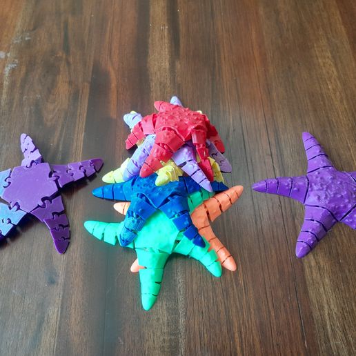 🌊 Flexy Starfish・ 3D File for 3D printing・Cults