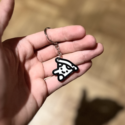 Archivo 3D Keychain Pizza // llavero Pizza 🗝️ ・Plan para descargar y ...