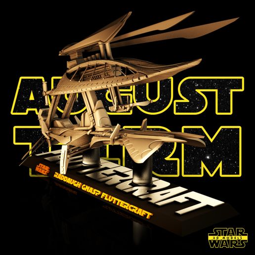 ⭐ Raddaugh Gnasp Fluttercraft - Star Wars 3D Models - Tested and Ready ...